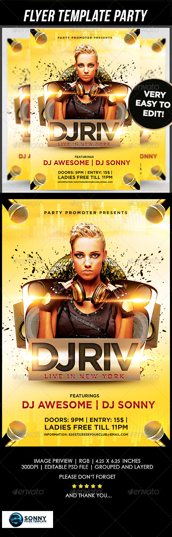 Special Dj Night Party , Print Templates | GraphicRiver