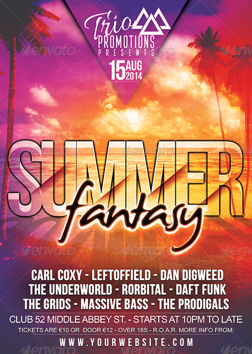 Summer Fantasy Flyer, Print Templates | GraphicRiver