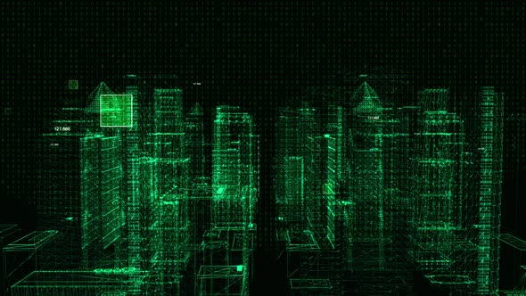 Digital Cyber City 4K, Motion Graphics | VideoHive