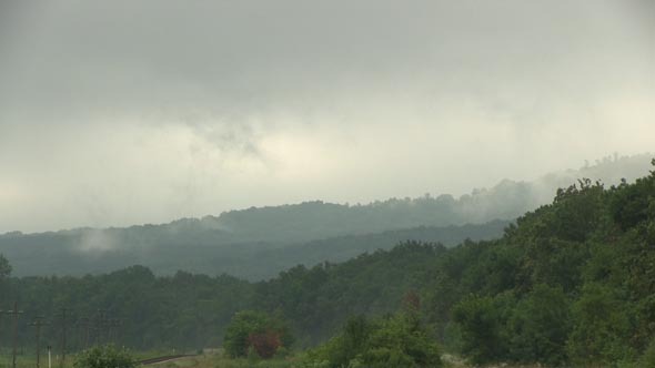 Fog Clouds Moving Over a Forest 2, Stock Footage | VideoHive