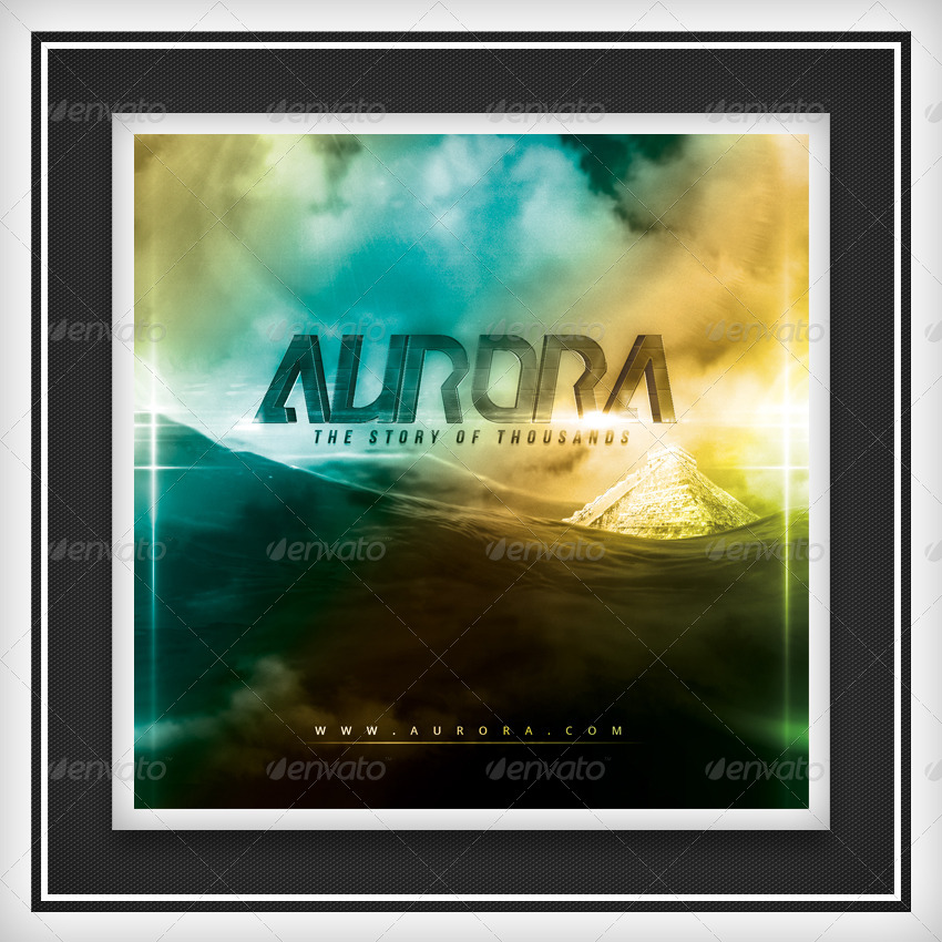 Aurora - Cd Cover, Print Templates | GraphicRiver