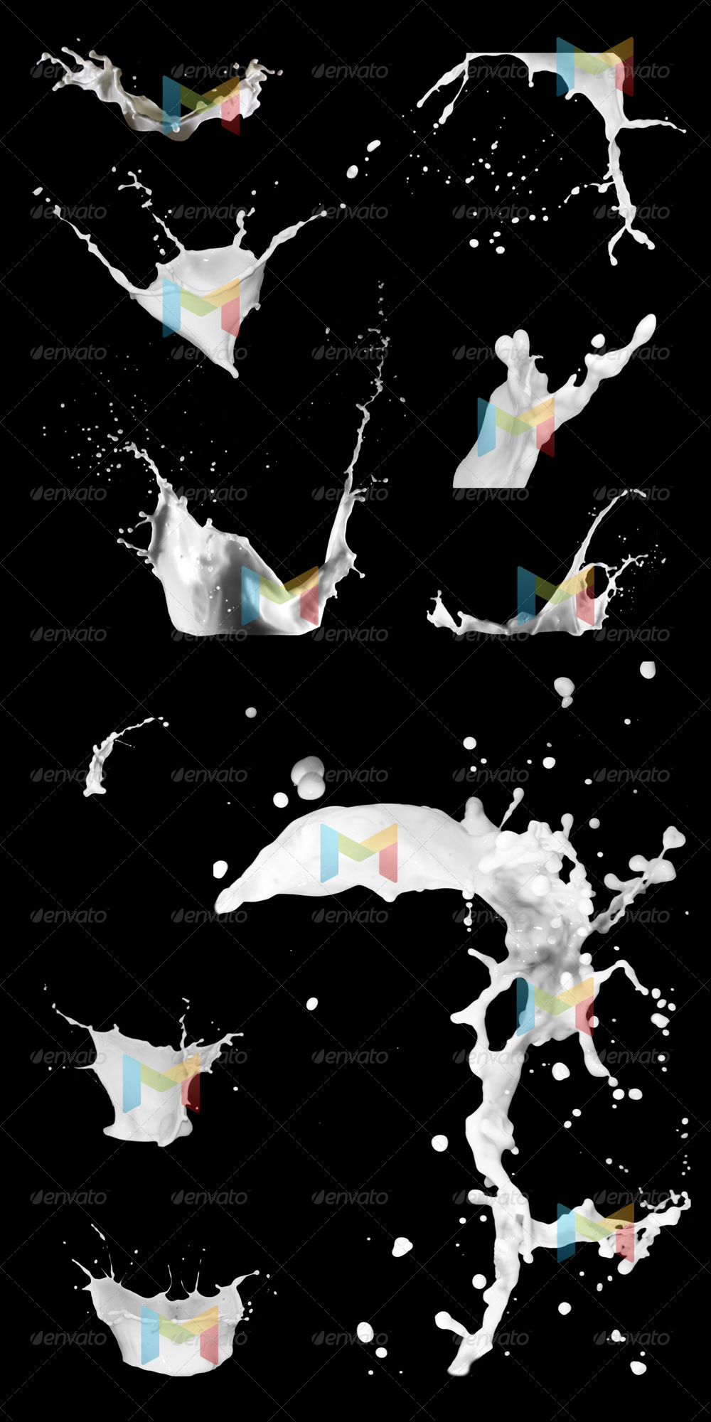 High Resolution Milk Splatter, Graphics | GraphicRiver