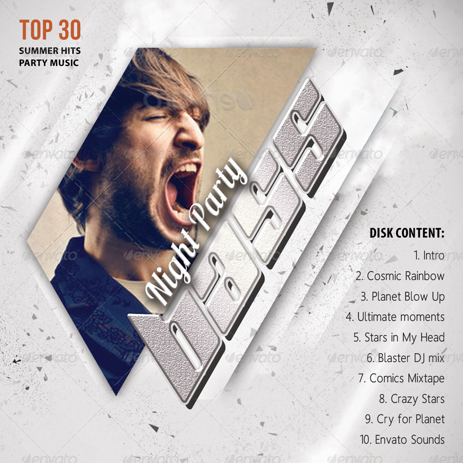 3 in 1 Music Night Party CD Cover Bundle 02, Print Templates | GraphicRiver