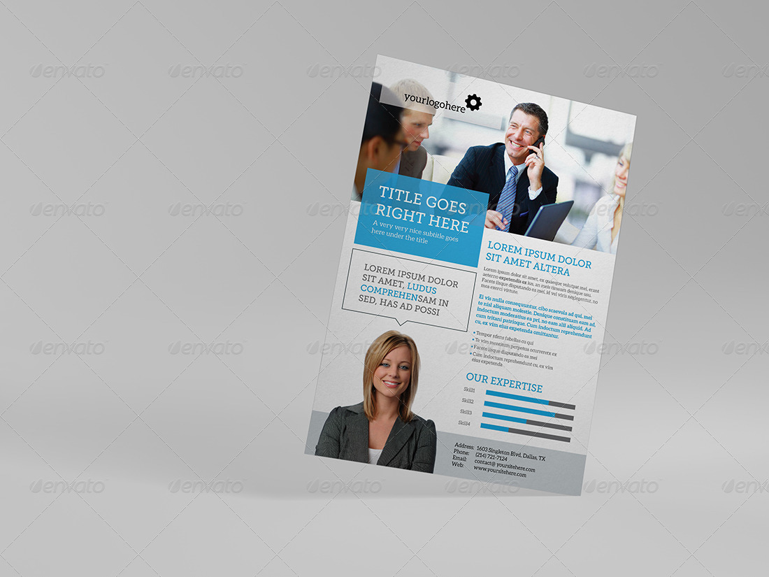 Clean Corporate A4 / Letter Flyer, Print Templates | GraphicRiver