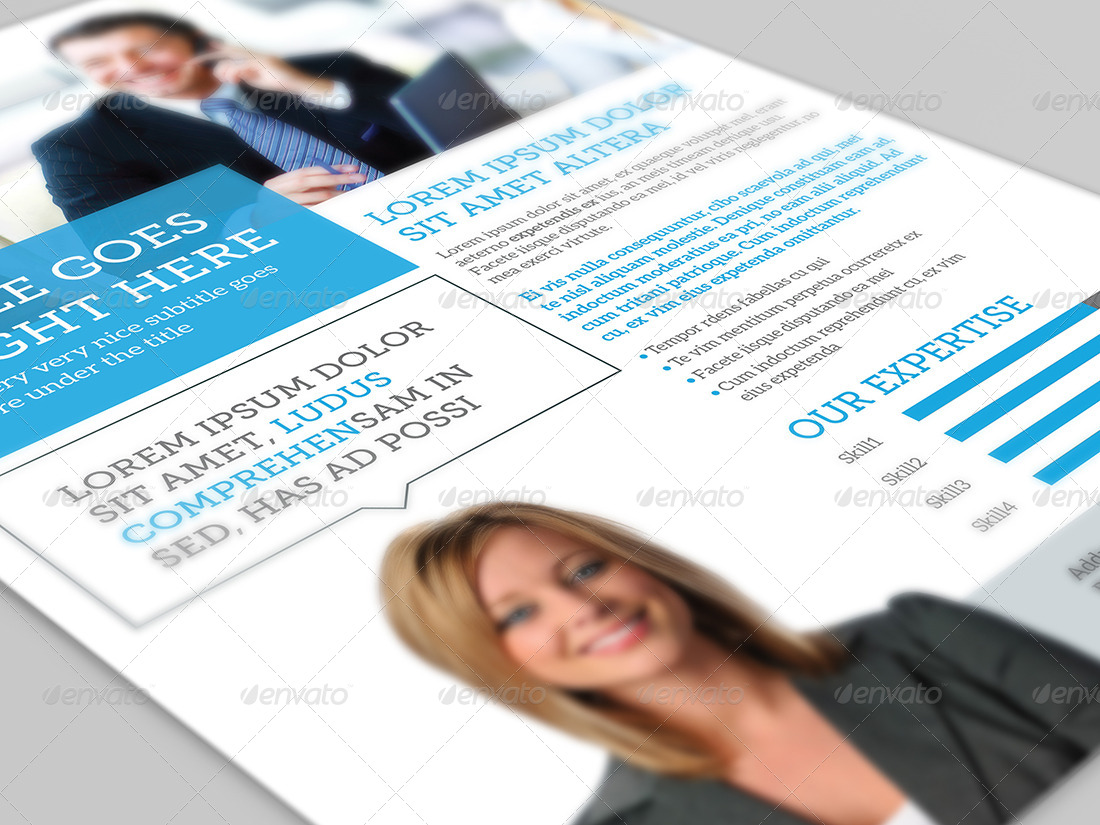 Clean Corporate A4 / Letter Flyer, Print Templates | GraphicRiver