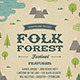 Folk Forest Festival - Music Flyer, Print Templates | GraphicRiver