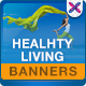 Health & Life Style Banners, Web Elements | GraphicRiver