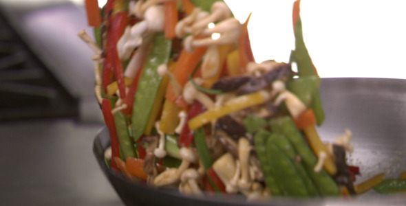 Wok Toss, Stock Footage | VideoHive