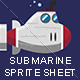 Submarine Game Sprite Sheet, Vectors | GraphicRiver