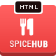 SpiceHub Restaurant Responsive Landing Page by saptarang | ThemeForest