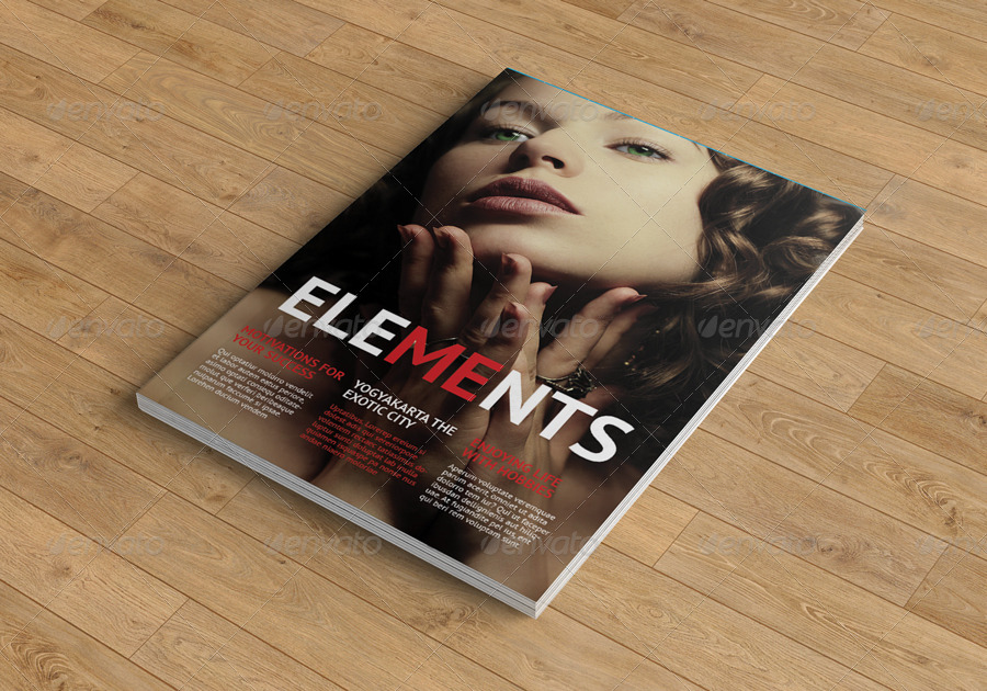 Elements Magazine Template, Print Templates | GraphicRiver