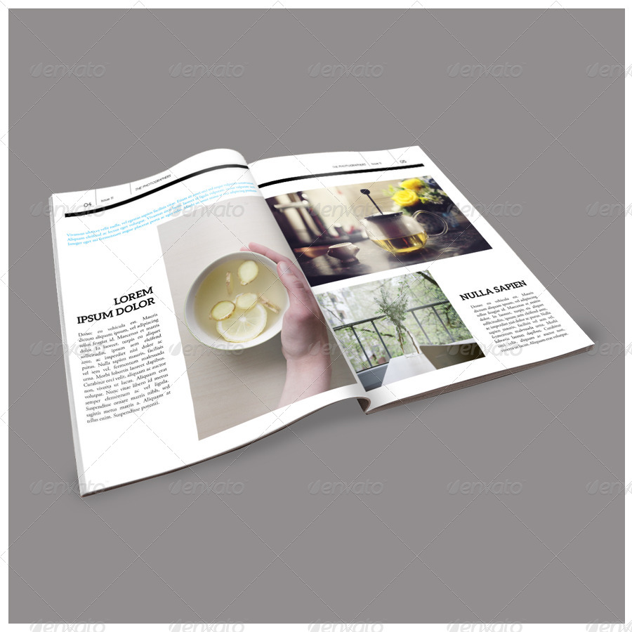 Photography Magazine Indesign Template/ Portfolio/Catalog, Print Templates