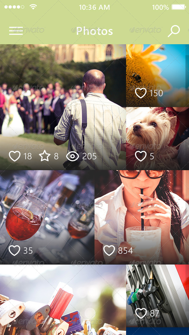 Clearapp - Flat Mobile App UI, Web Elements | GraphicRiver