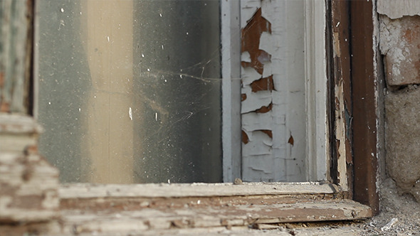 Dilapidated Window, Stock Footage | VideoHive