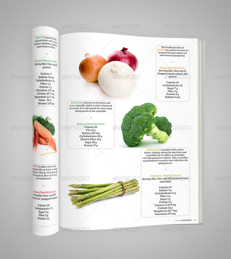 Healthy Magazine Template, Print Templates | GraphicRiver
