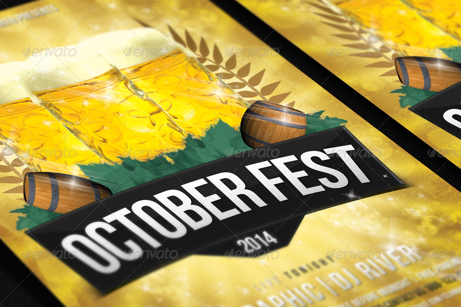 October Fest Flyer, Print Templates | GraphicRiver