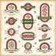 Vintage Cherry Labels Set, Vectors | GraphicRiver