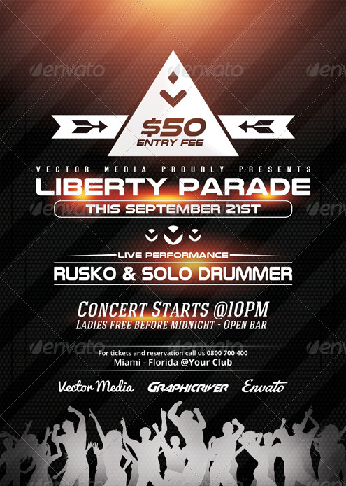 Liberty Parade - Flyer, Print Templates | GraphicRiver
