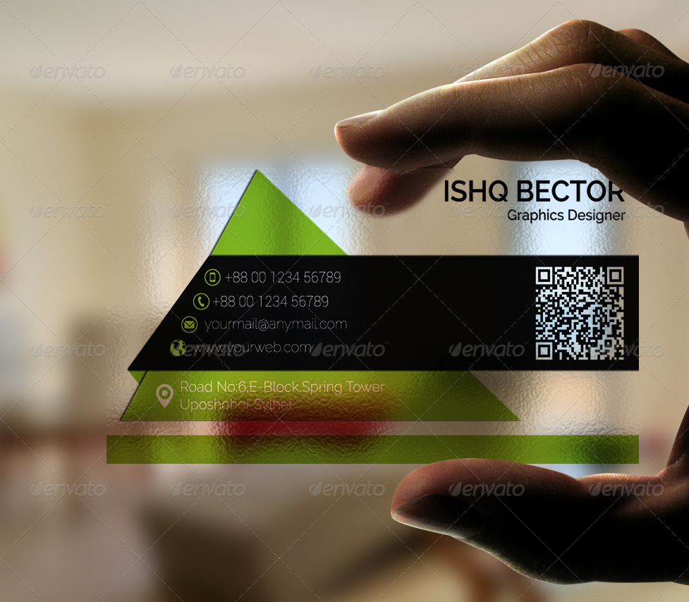 Transparent Business Card, Print Templates | GraphicRiver