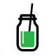 Green Shake, Green Smoothie Jar Icons Set , Vectors | GraphicRiver