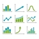 Color Graph Chart Icons Set, Vectors | GraphicRiver