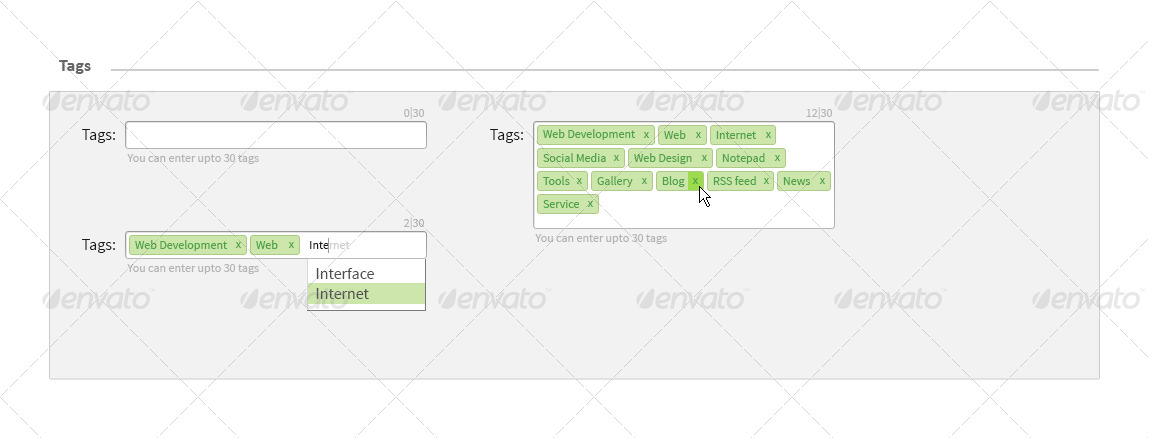 Simple 200 Web Elements, Web Elements | GraphicRiver