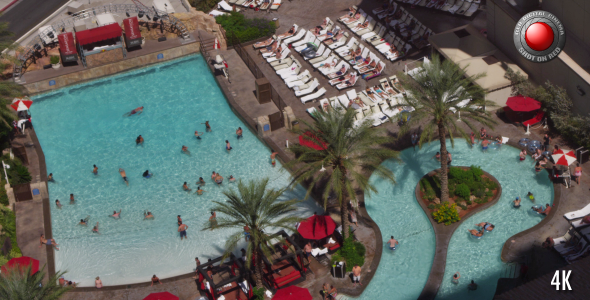 Swimming Pool in Resort, Stock Footage | VideoHive