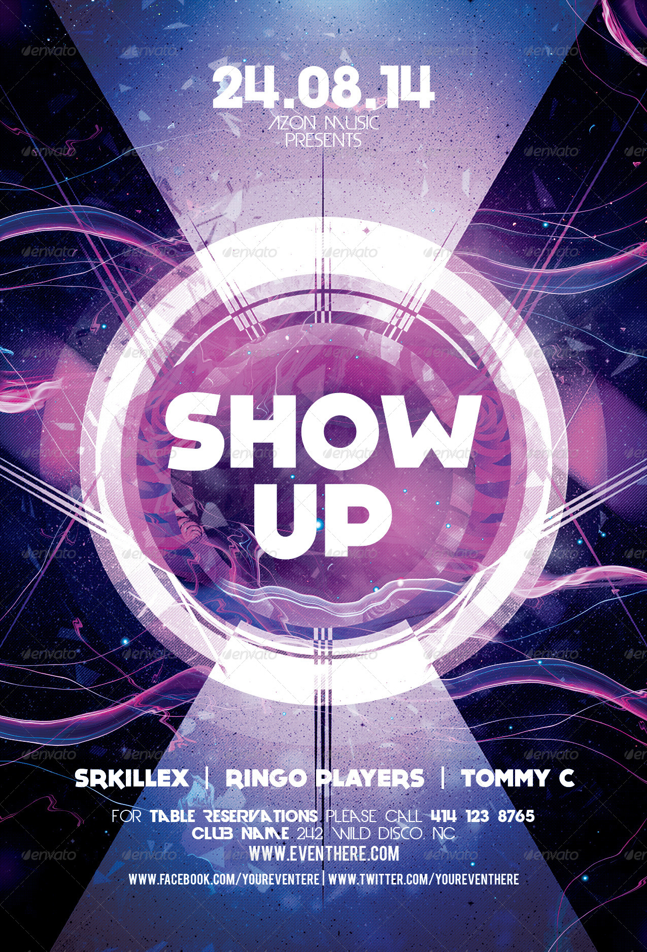 Show Up Flyer Template, Print Templates | GraphicRiver