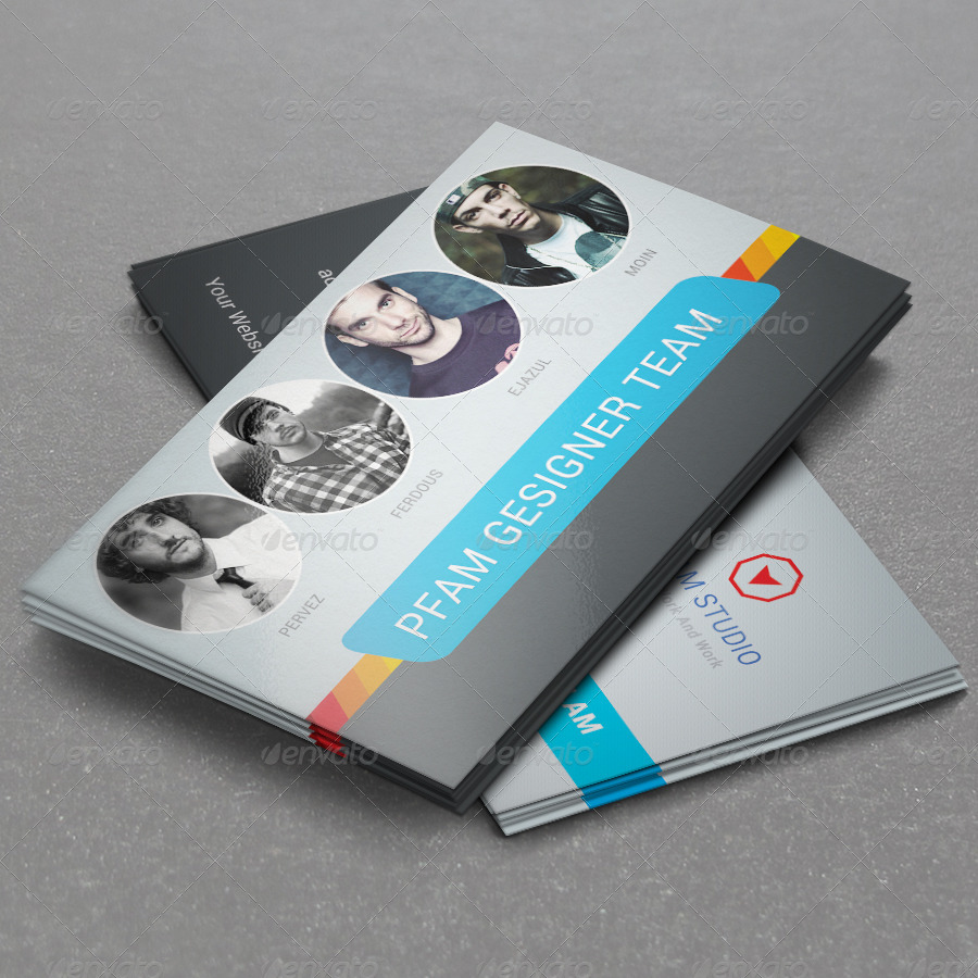 Team Member Business Card V 1, Print Templates | GraphicRiver