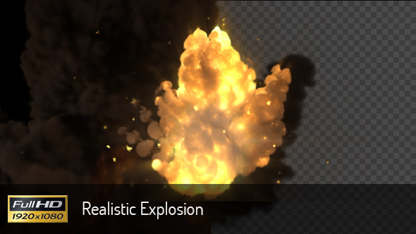 Realistic Explosion, Motion Graphics | VideoHive