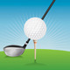 Vector Golf Ball and Driver Illustration, Vectors | GraphicRiver