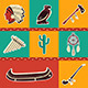 American Indian Icons Set, Vectors | GraphicRiver