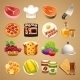 Food and Kitchen Accessories Icons Set1.1, Vectors | GraphicRiver