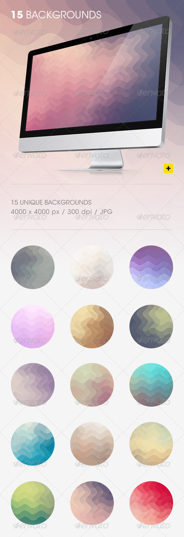 Wavy Pixels Backgrounds by devotchkah | GraphicRiver