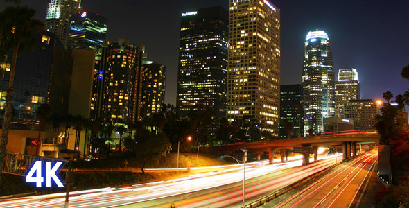 4K Downtown Los Angeles Timelapse Night, Stock Footage | VideoHive