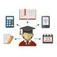 Set of Flat Style Concept Icons for Education, Vectors | GraphicRiver