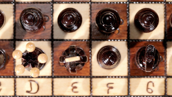 Overhead Footage Of Chess Pieces, Stock Footage | VideoHive