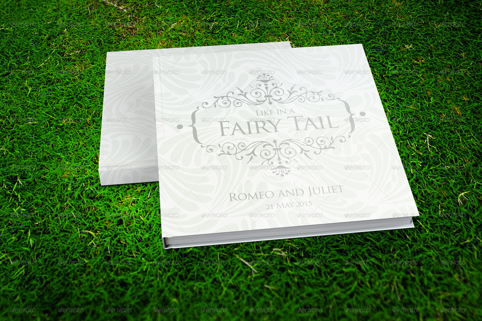 Elegant Square Wedding Photo Album Template, Print Templates | GraphicRiver