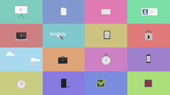 16 Animated Icons, After Effects Project Files | VideoHive