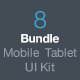 8 Quality Bundle - Mobile and Tablet UI Kit, Web Elements | GraphicRiver