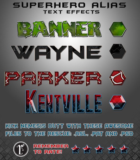 SUPER HERO text styles! by designeRodriguez | GraphicRiver