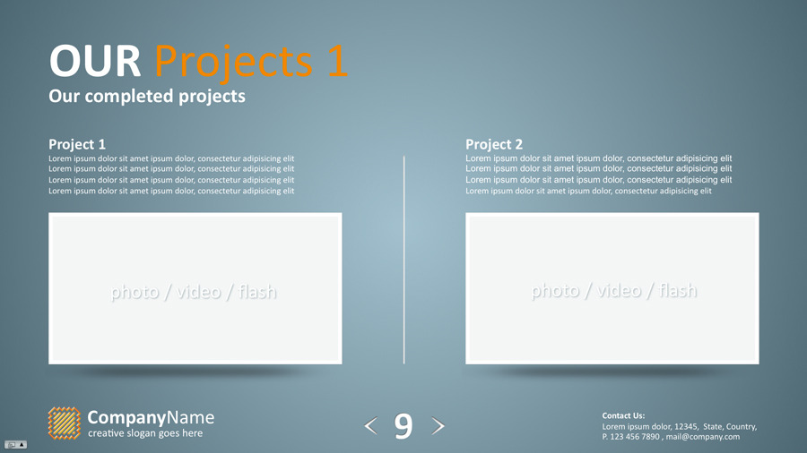 "Business Standards: Corporate Presentation", Presentation Templates