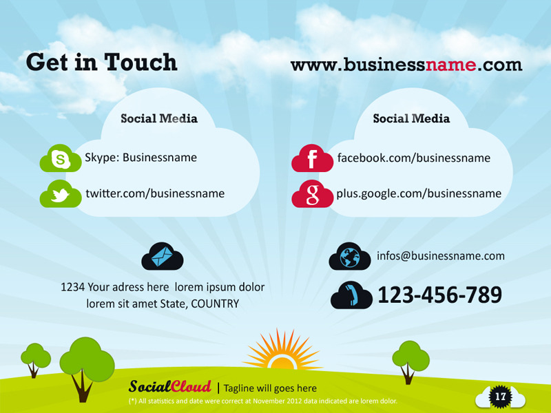 SocialCloud Powerpoint Template V.01, Presentation Templates | GraphicRiver