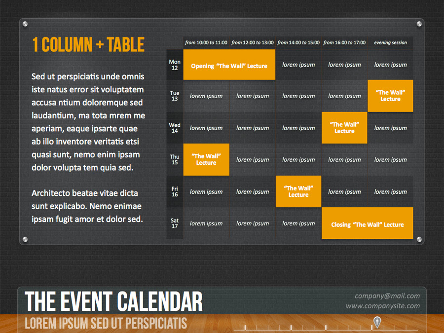 The Wall PowerPoint Template, Presentation Templates | GraphicRiver