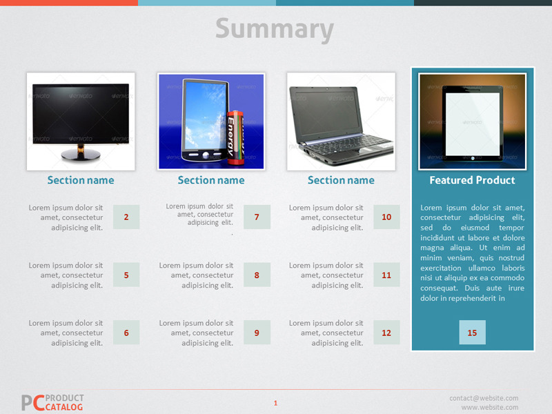 Product Catalog - PowerPoint Template, Presentation Templates ...