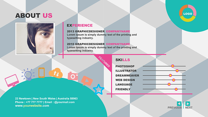 Gstudio Creative CV Presentation Template, Presentation Templates ...