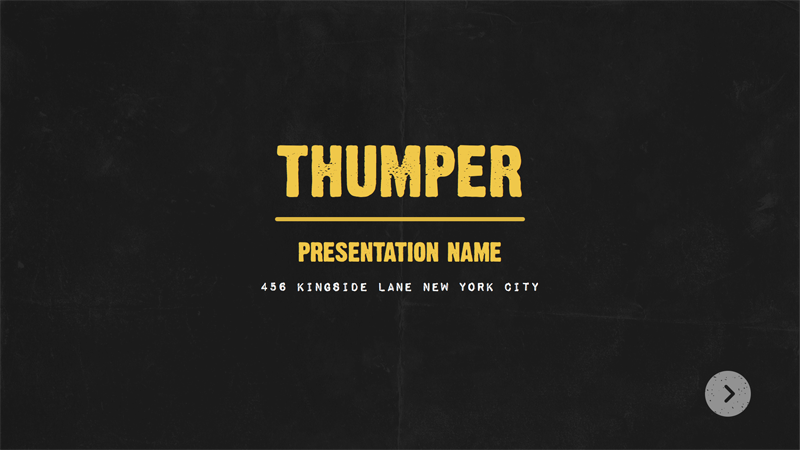 Thumper - Keynote Presentation Template, Presentation Templates ...