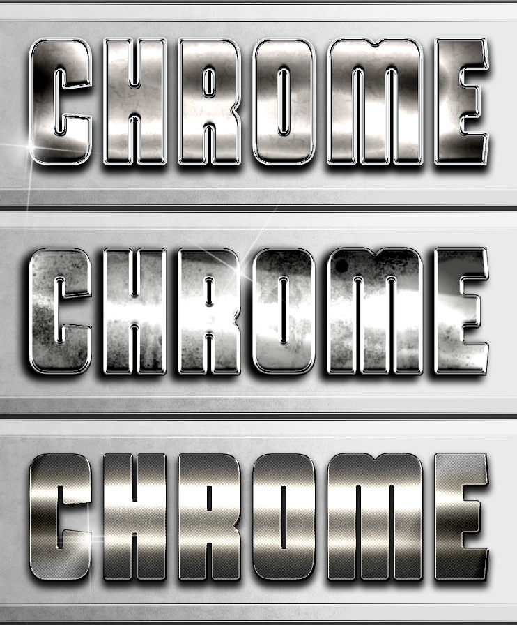Pure Chrome - Professional Layer Styles, Add-ons | GraphicRiver