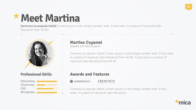 Mica Powerpoint Presentation Template, Presentation Templates ...