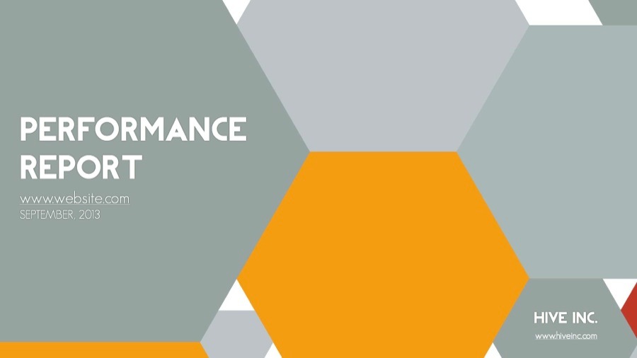 Hive - Web and Social Reporting Keynote Template, Presentation Templates